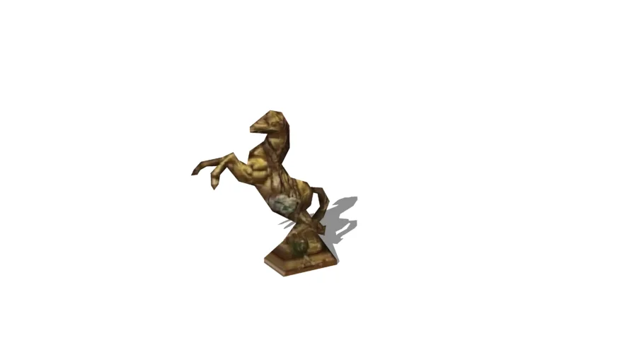 Low-poly Miniature Horse Statue/Figurine | 3D Warehouse