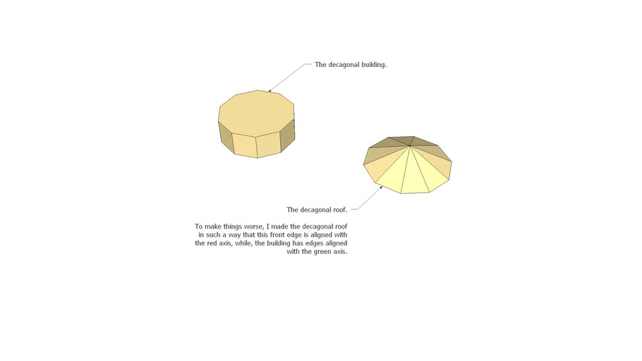 Decagonal roof and building alignment | 3D Warehouse