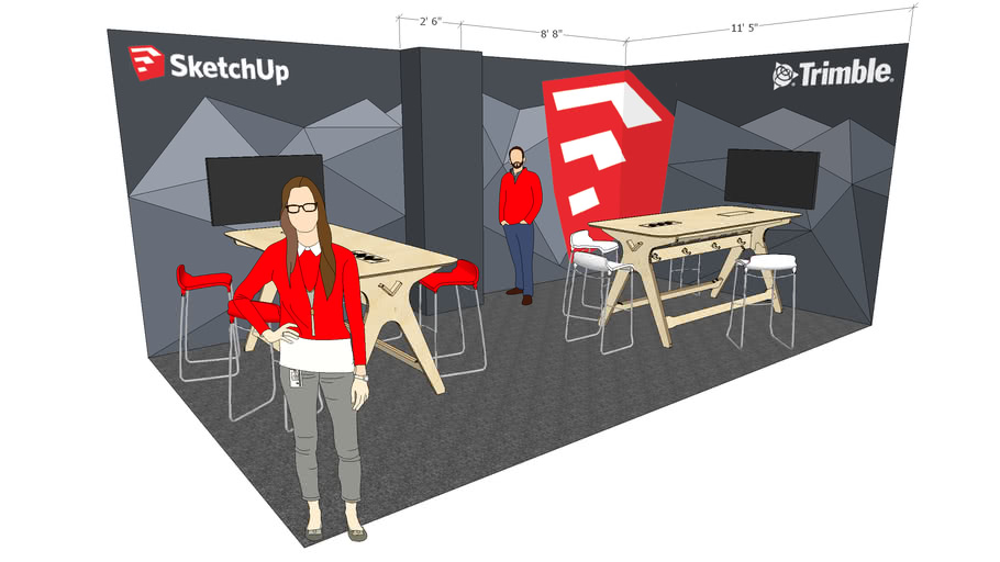 SketchUp NeoCon booth model 2015 | 3D Warehouse