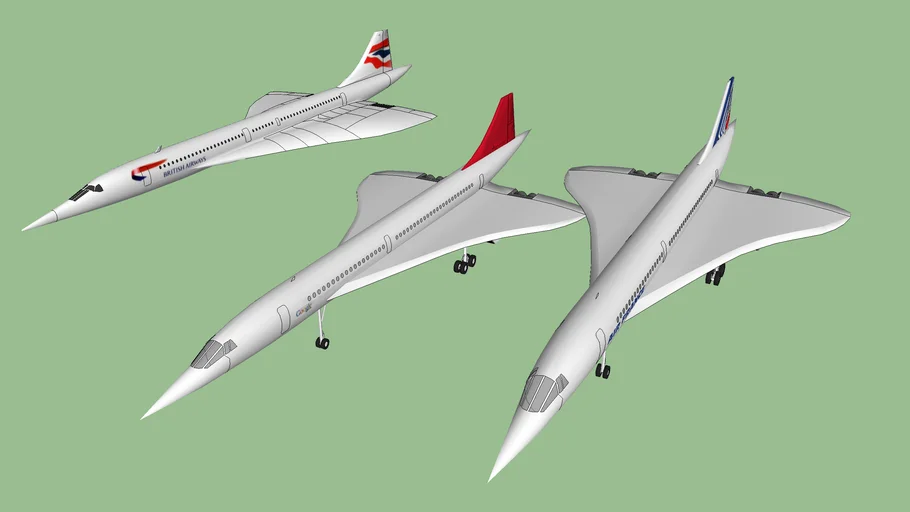very fast and big concordes | 3D Warehouse