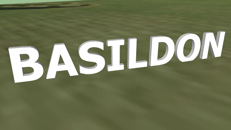 Basildon Sign | 3D Warehouse
