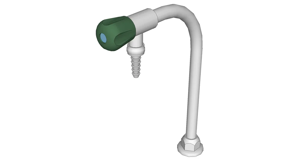Laboratory Tap - Single, Desk Mounted | 3D Warehouse