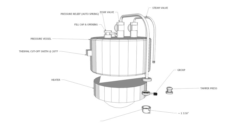 Espresso Machine Homebuilt Conceptual | 3D Warehouse