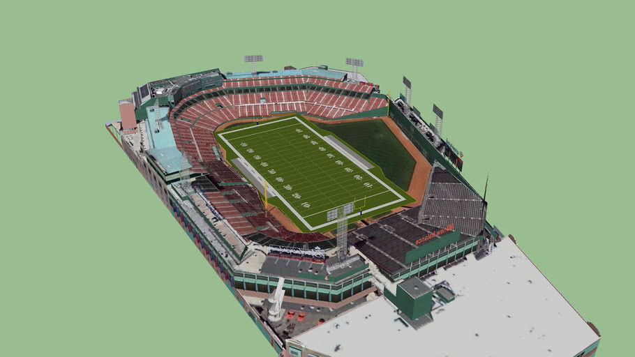 Fenway Park Football Config. | 3D Warehouse