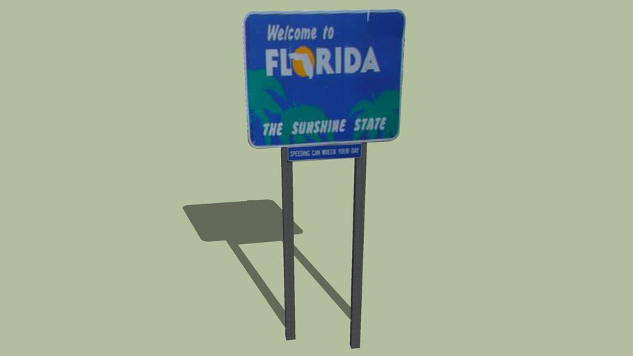 Welcome Sign Florida | 3D Warehouse
