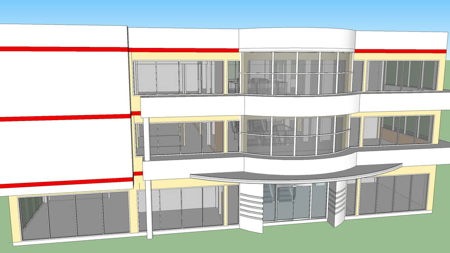 3 storey Building | 3D Warehouse