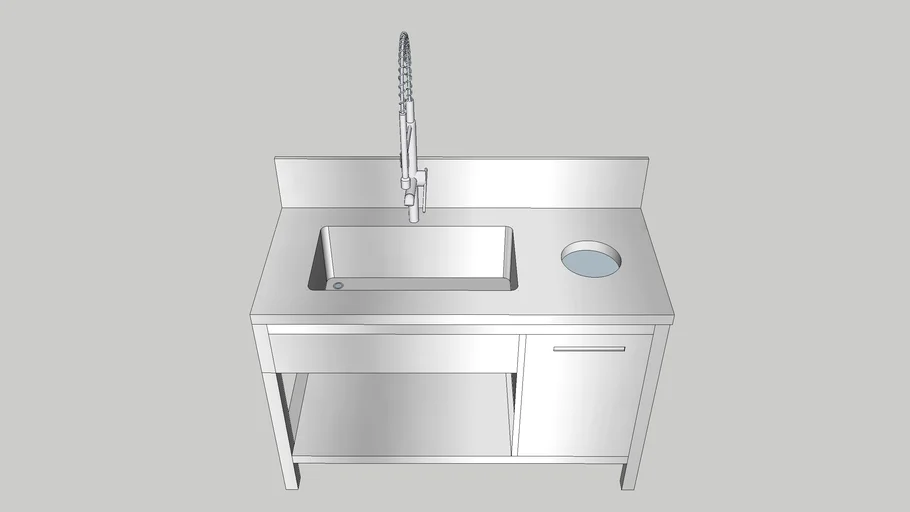 Custom Vegetable Sink for Kitchen Food Prep | 3D Warehouse