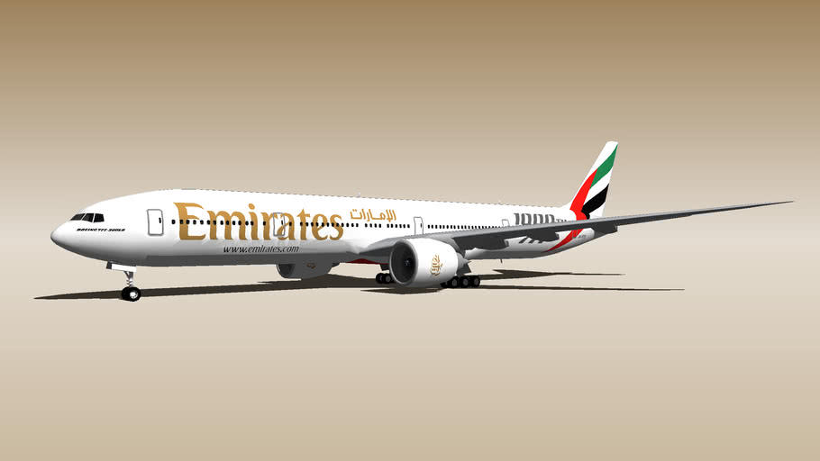 Emirates B 777-300ER 1000TH | 3D Warehouse