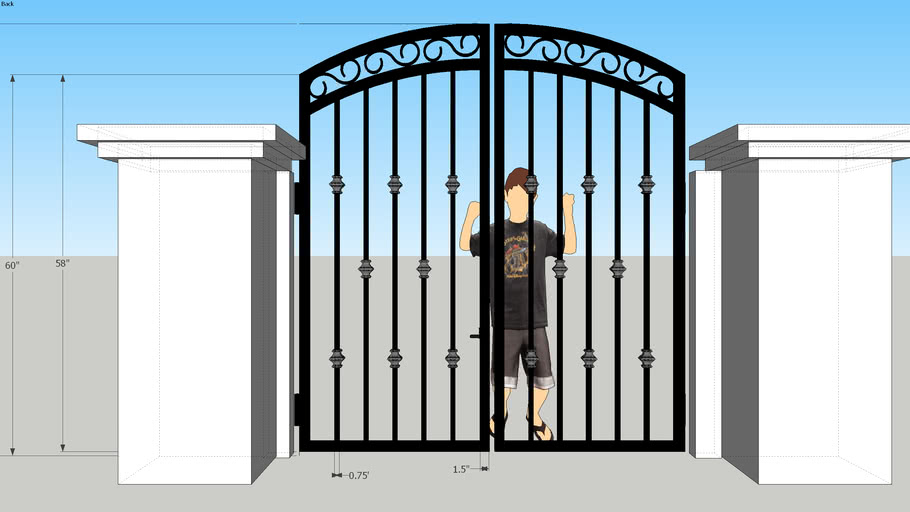Pool Gate | 3D Warehouse