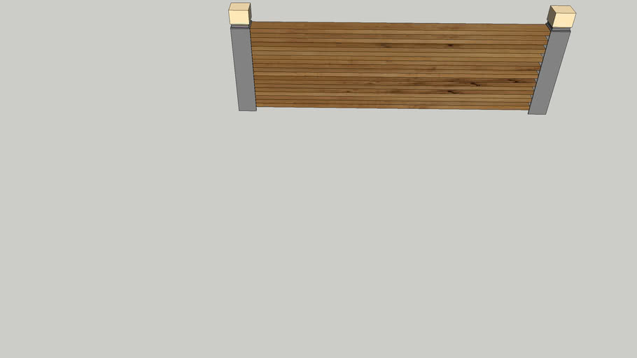 Wood Fence | 3D Warehouse