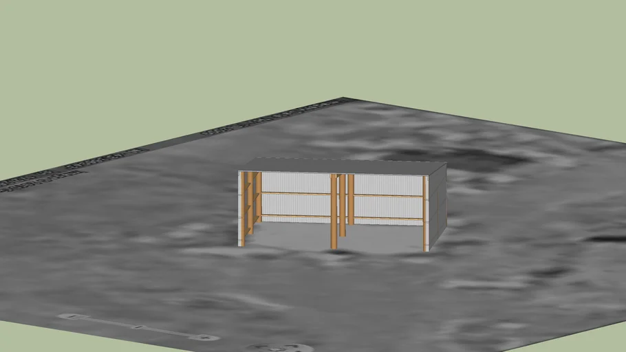 2-Bay Hay Barn | 3D Warehouse