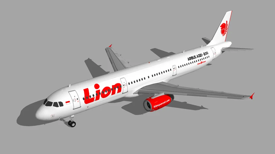 Lion Air Airbus A321-200 4 | 3D Warehouse