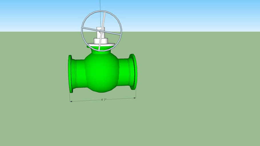 Ball Valve, 24' 600 Series | 3D Warehouse