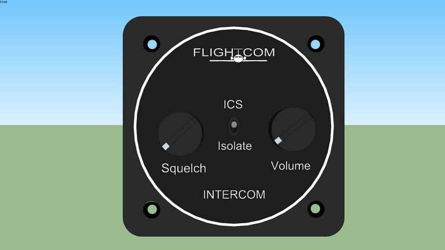 Panel Mount Intercom 3 1/8 Version | 3D Warehouse
