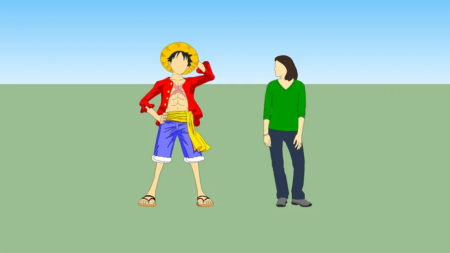 Monkey D luffy 2D | 3D Warehouse