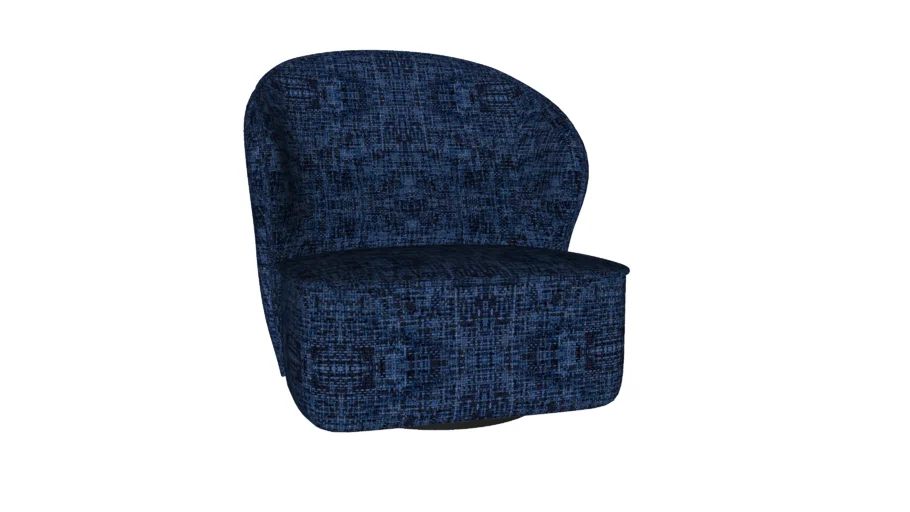70544 Swivel Armchair Ellie Blue | 3D Warehouse