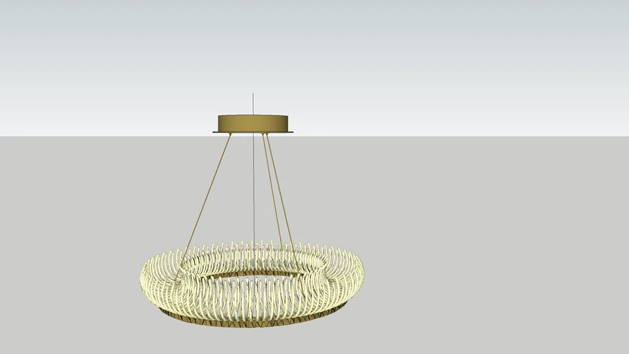 Odeon Fire Ring 60mm low poly chandelier | 3D Warehouse