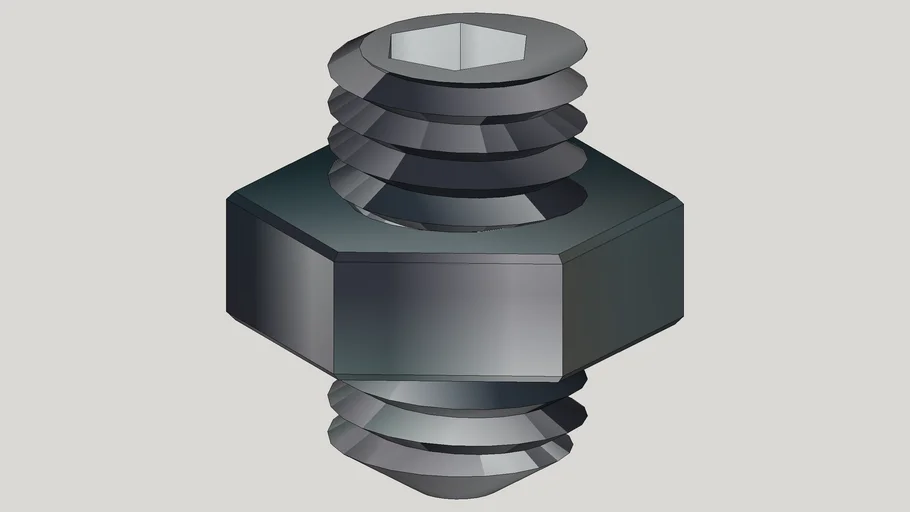 Grub Screw and nut | 3D Warehouse