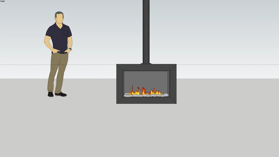 Kamin -Ortal Stand Alone 75 | 3D Warehouse