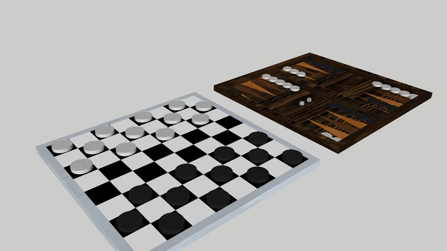 Backgammon and Checkers | 3D Warehouse