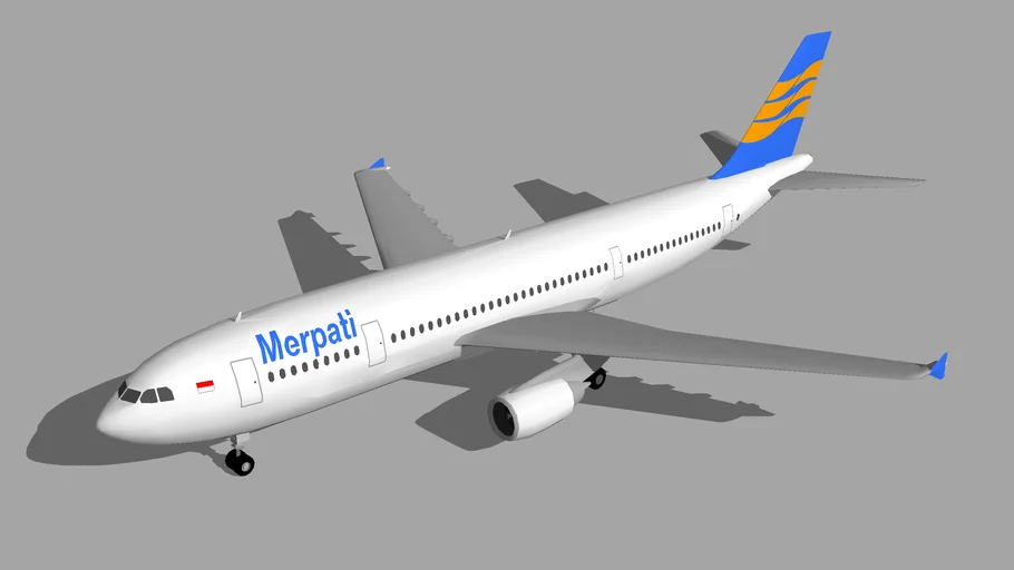 Merpati Airbus A300-600 | 3D Warehouse
