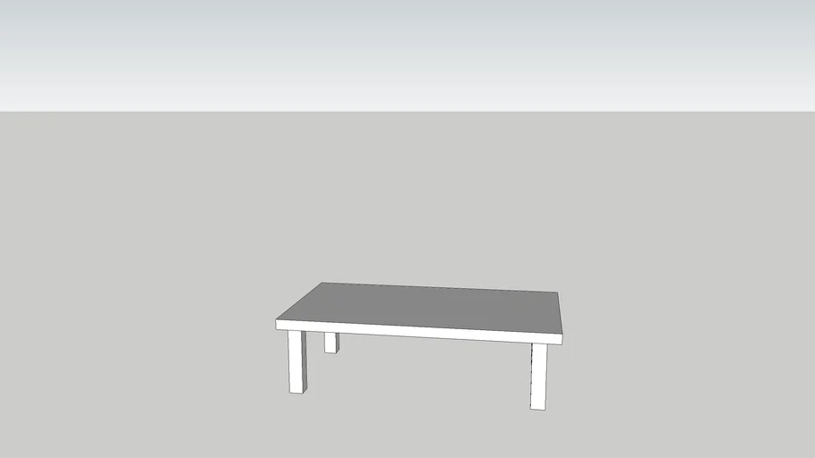Table basse simple | 3D Warehouse