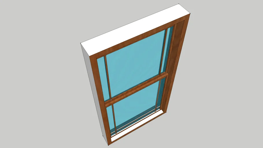 Window with two sections | 3D Warehouse