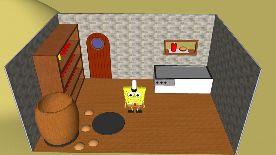 Spongebob at Work | 3D Warehouse