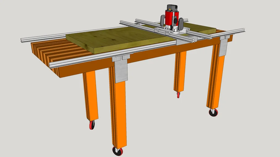 Spoilboard Surfacing Jig | 3D Warehouse