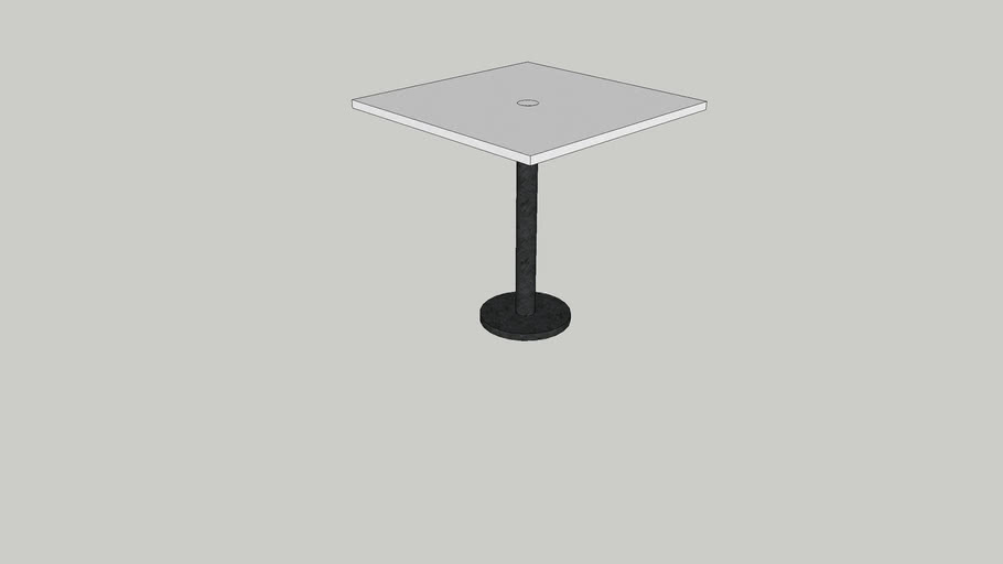 square bistro table | 3D Warehouse