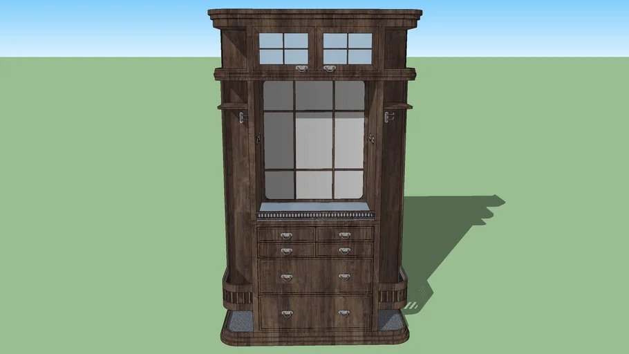 Antique Hall Tree | 3D Warehouse