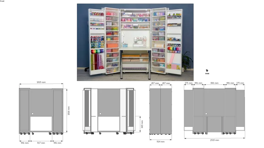 Шкаф для рукоделия scrapbox - 95 фото