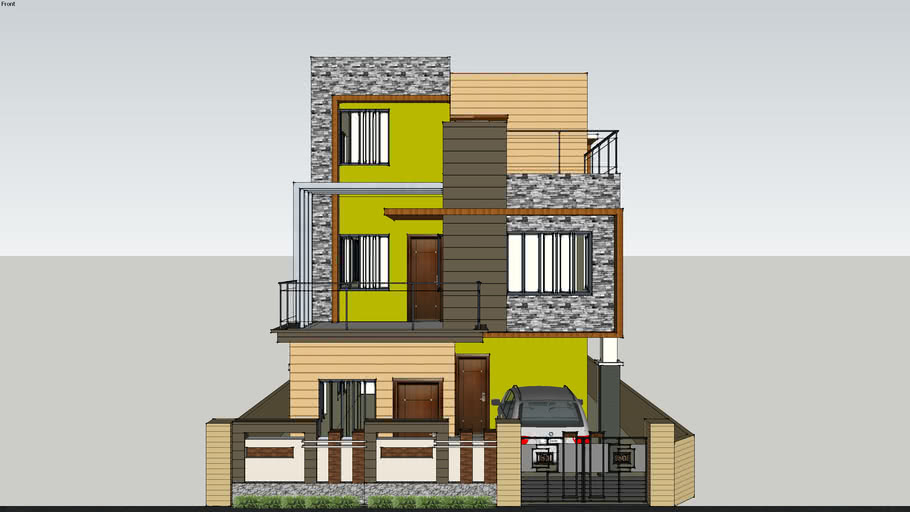 DUPLEX HOUSE 3D MODEL | 3D Warehouse