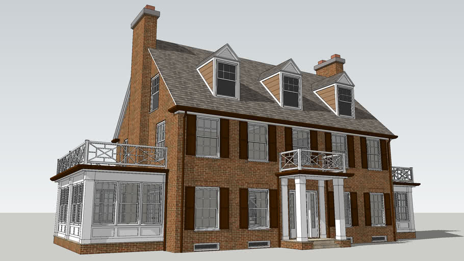 Colonial Revival House | 3D Warehouse