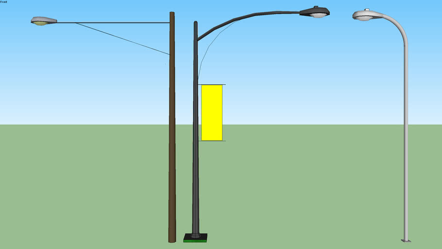 tiang lampu | 3D Warehouse