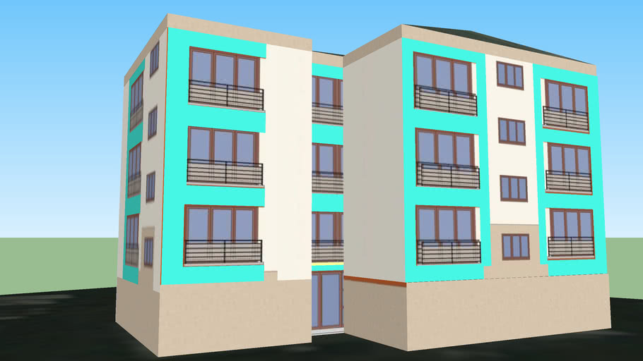 Bloc-Turquoise | 3D Warehouse