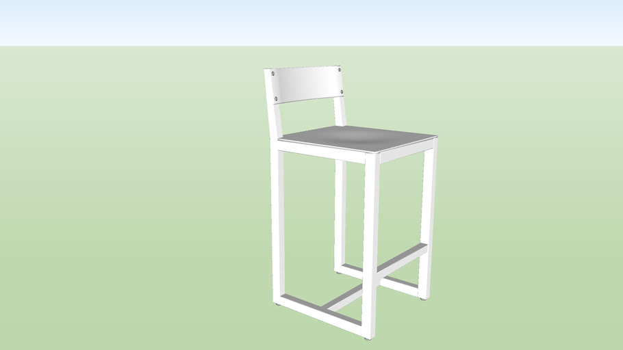 BDDW - Square Guest Stool | 3D Warehouse