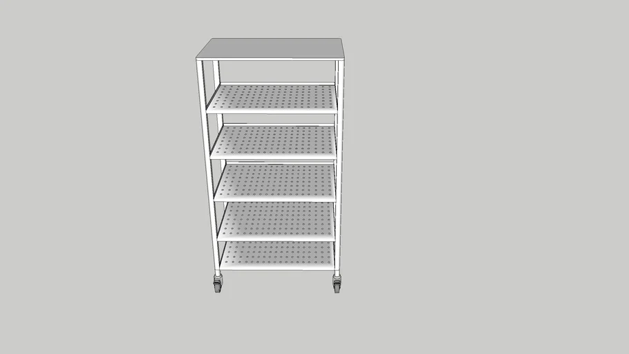 Alpes Inox storage column 98 cm | 3D Warehouse