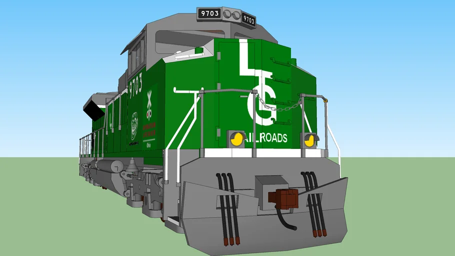 LTG RR locomotive SD70-ACe | 3D Warehouse