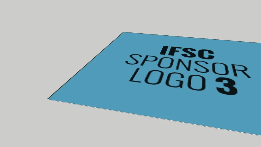 ifsc-climbing.org - IFSC Lead Sign - IFSC Sponsor Logo 3 big | 3D Warehouse