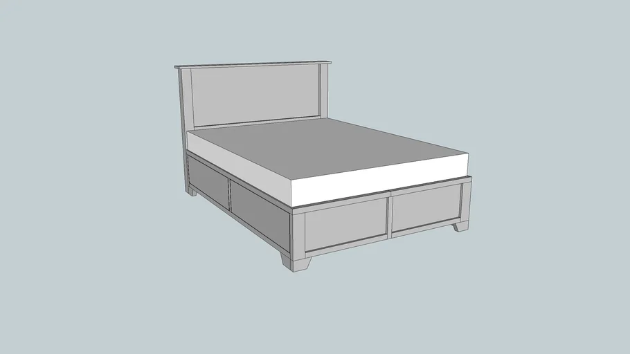 Sunda Storage Bed | 3D Warehouse