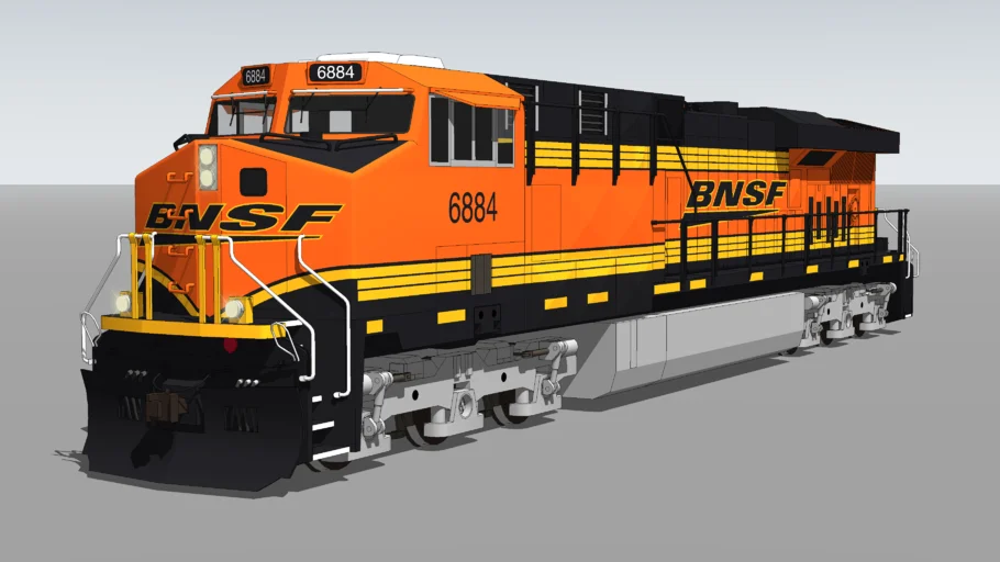 GE ES44C4 - BNSF Railway | 3D Warehouse