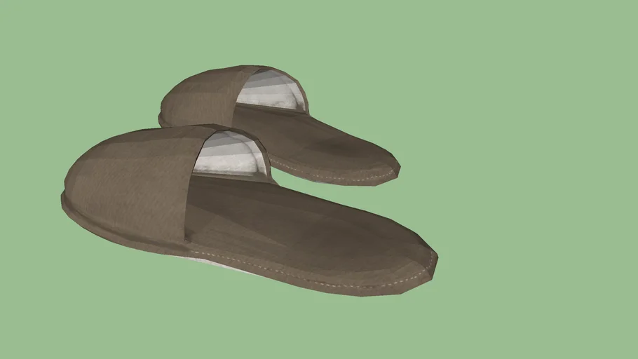 Brown slippers | 3D Warehouse