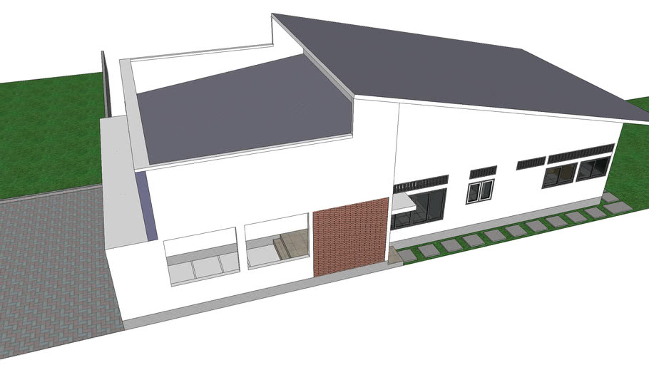 DESAIN RUKO 1 LANTAI | 3D Warehouse