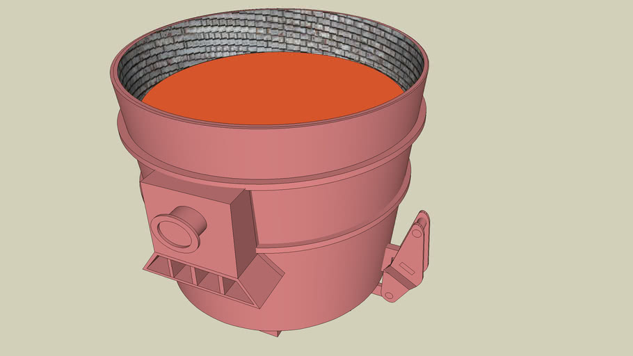 3d model of a steel ladle | 3D Warehouse