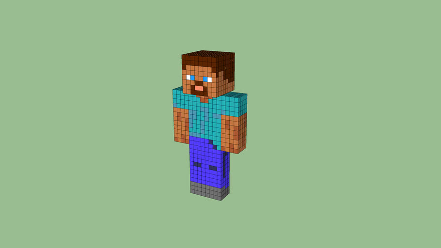 Steve Minecraft Pixel | 3D Warehouse