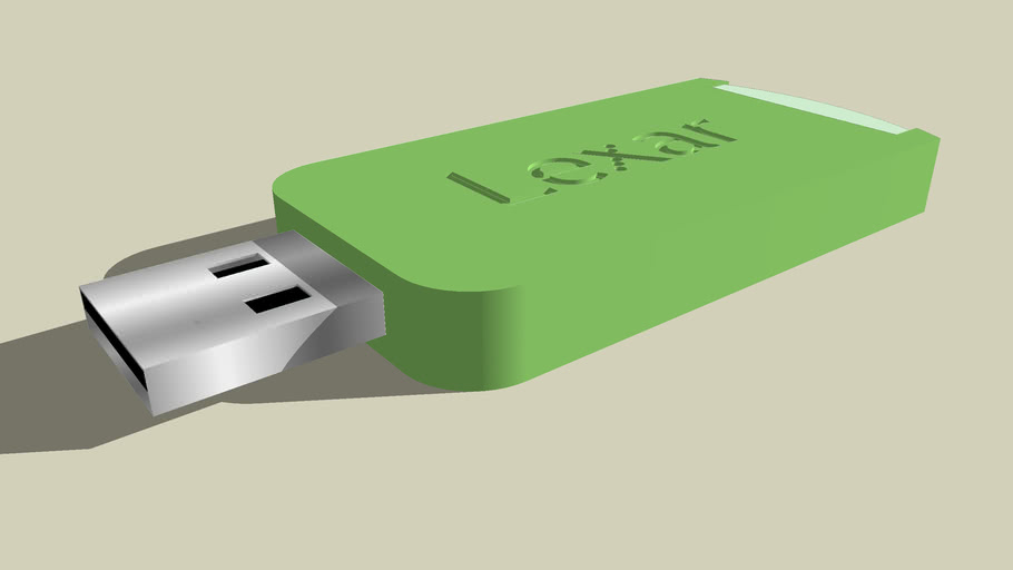512 MB JD Firefly USB Flash Drive from Lexar | 3D Warehouse