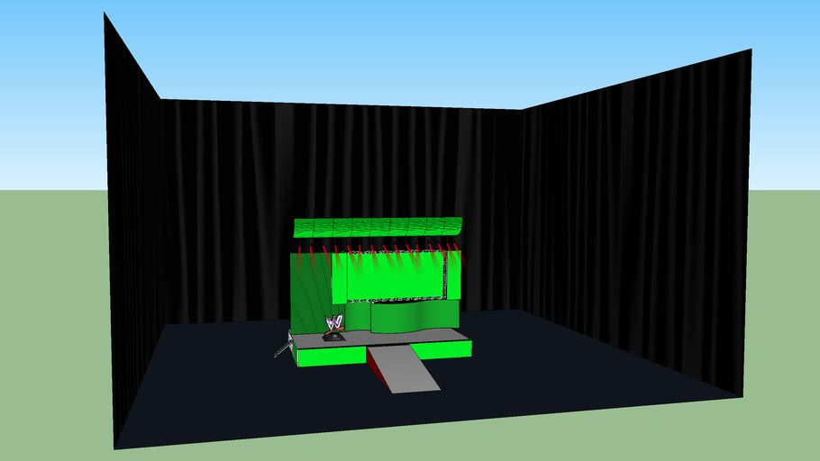 wwe 2011 stage with chroma screens / escenario wwe 2011 con chroma | 3D Warehouse
