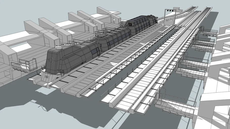 railway station | 3D Warehouse