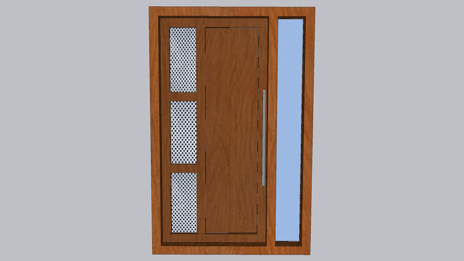 Door with Perforated Mesh | 3D Warehouse